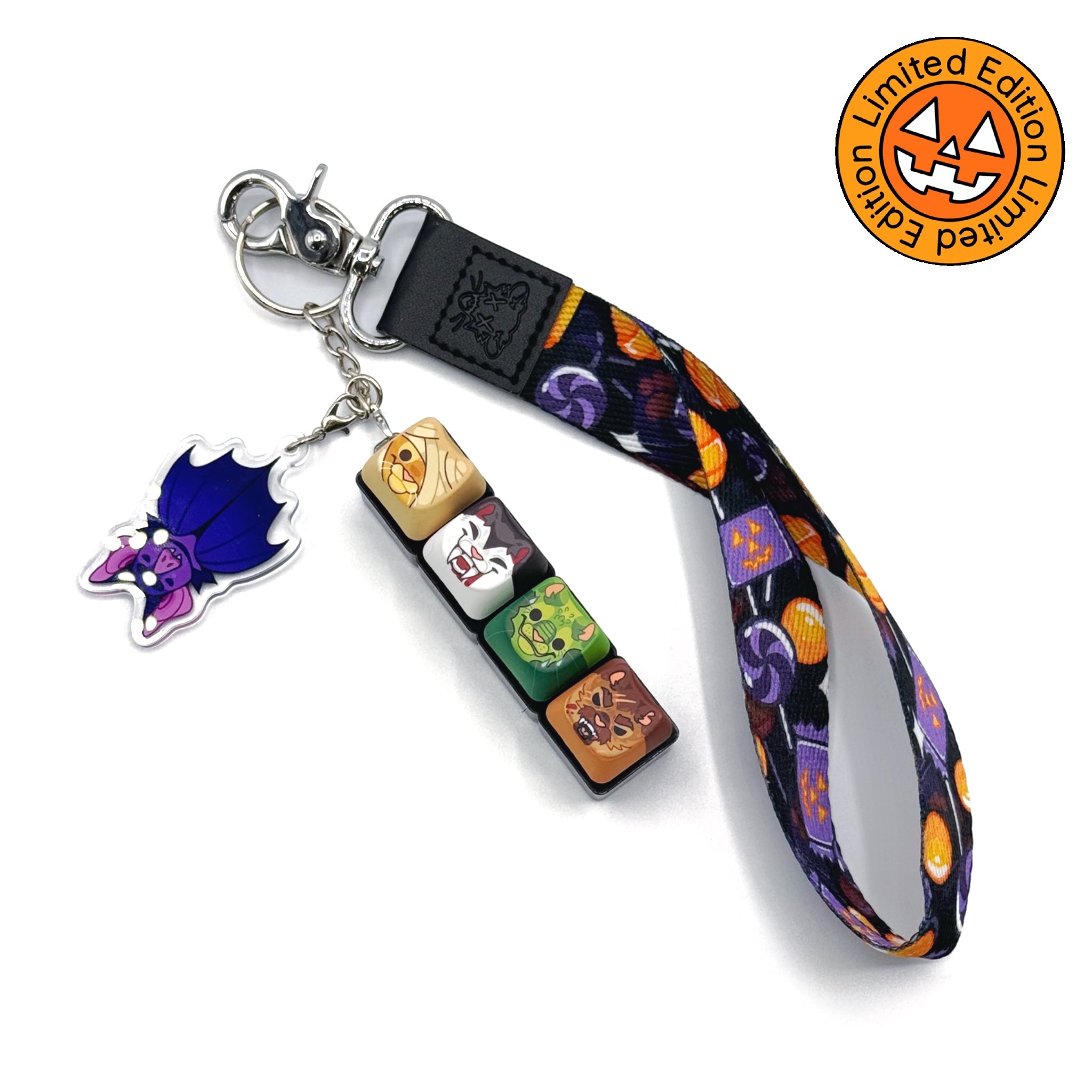 [Limited Edition] Monster Cats Halloween Clicky Keyboard Keychain ...