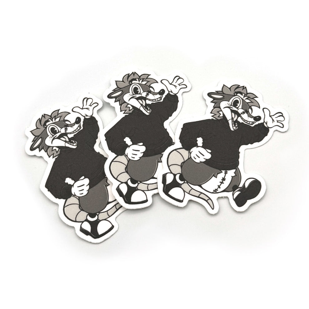 Retro Possum Sticker – Playing Possum Clothing Co.