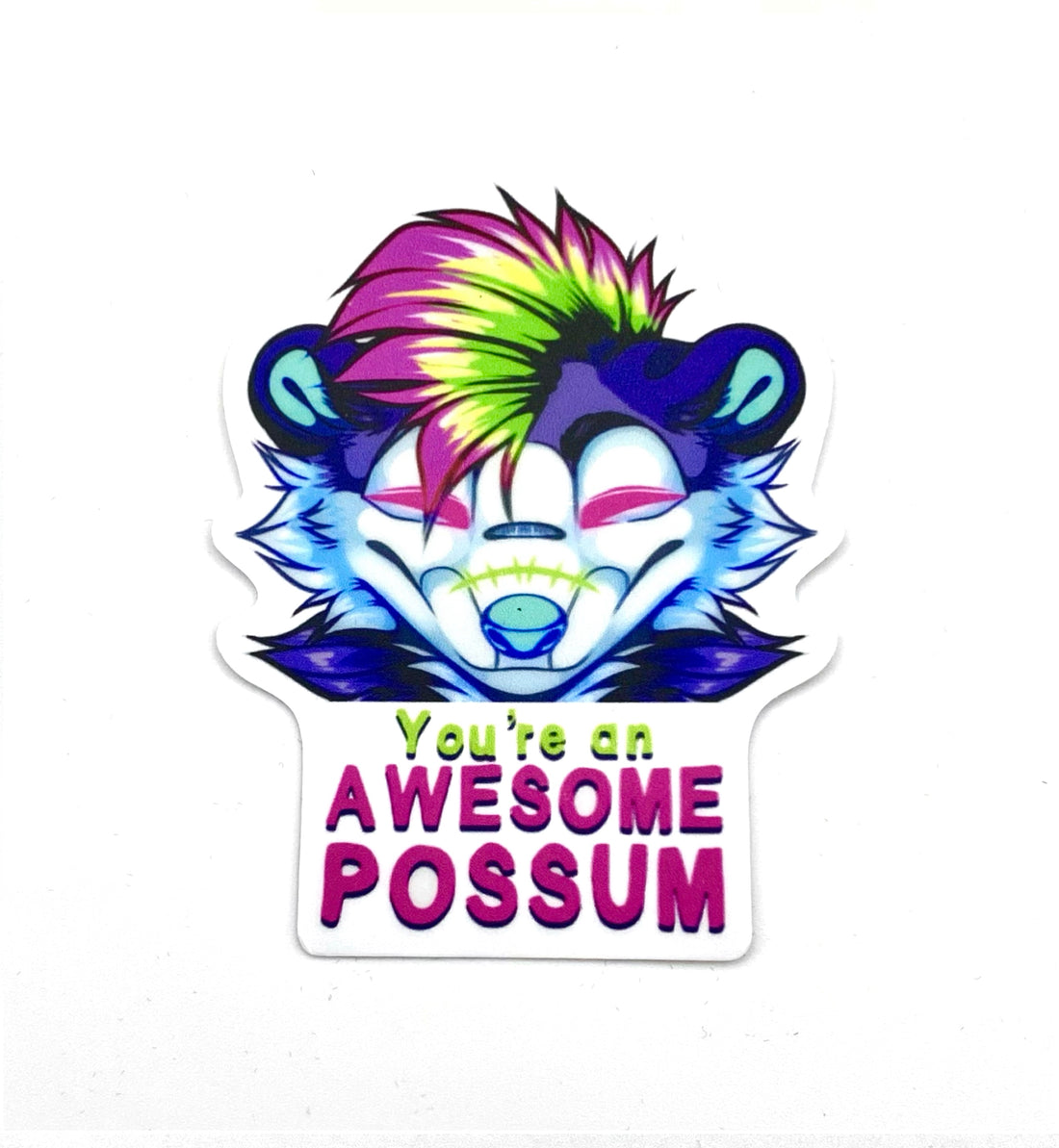 Awesome Possum Sticker – Playing Possum Clothing Co.